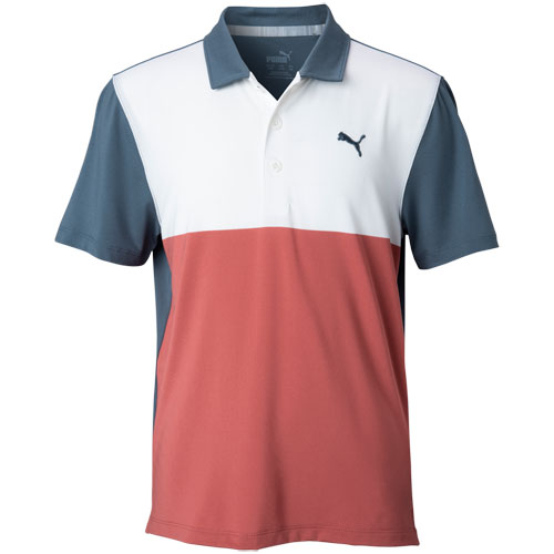 Puma Men's Cloudspun Colorblock Golf Polo | TGW.com